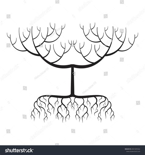 Tree Pattern Template Tree Illustration Design Stock Vector Royalty Free Shutterstock