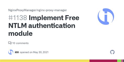 Implement Free Ntlm Authentication Module · Issue 1138