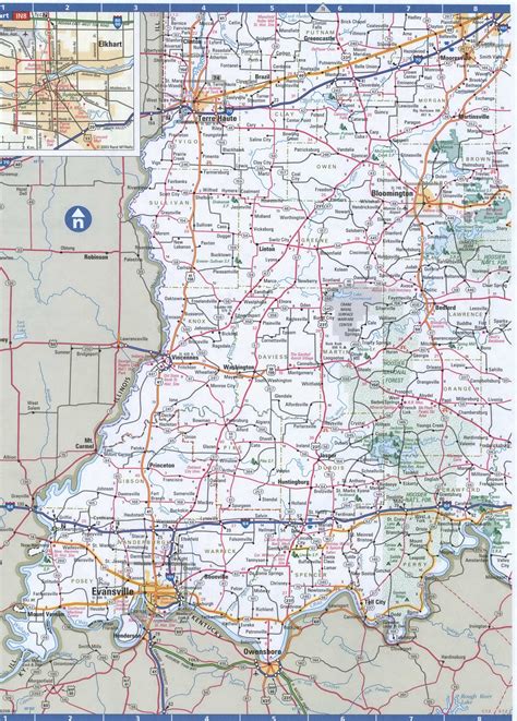 Southern Indiana Map With Cities Map