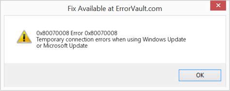 How to fix 0x80070008 (Error 0x80070008) - Temporary connection errors ...