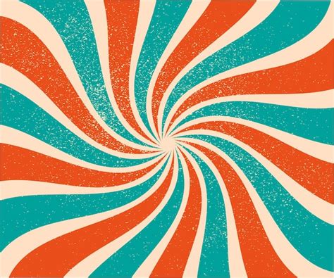 Padrão de fundo retrô starburst sunburst e paleta de cores vintage