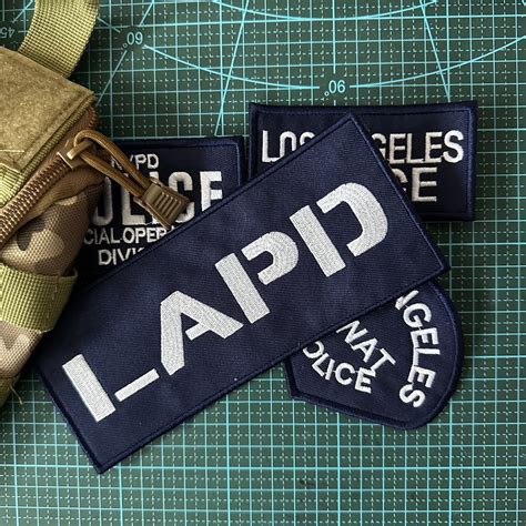 【customized 】 Nypd Los Angeles Lapd Usa 3d Velcro Patch Badges