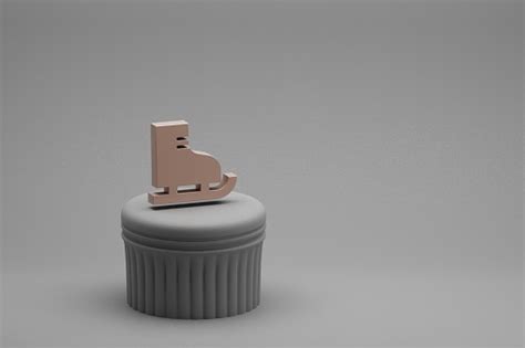 아름다운 추상적 인 삽화 아이스 스케이팅 기호 아이콘 열과 멋진 배경 3d 렌더링 그림 디자인의 배경 패턴 신발에 대한 스톡
