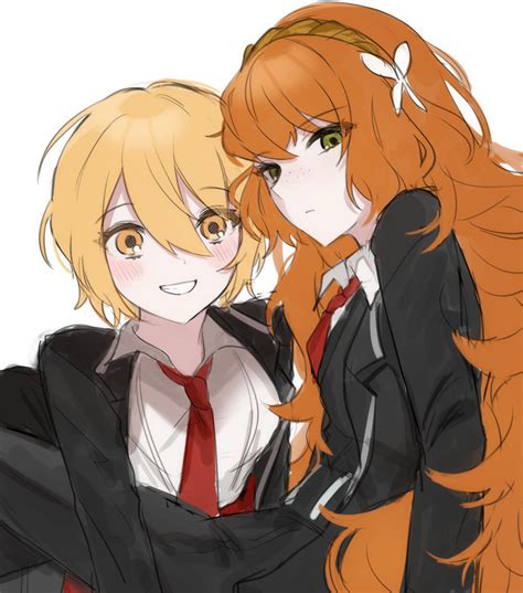Safebooru 2girls Black Jacket Blonde Hair Blush Don Quixote Limbus