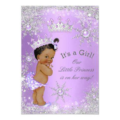 Ethnic Princess Baby Shower Purple Wonderland Card Artofit