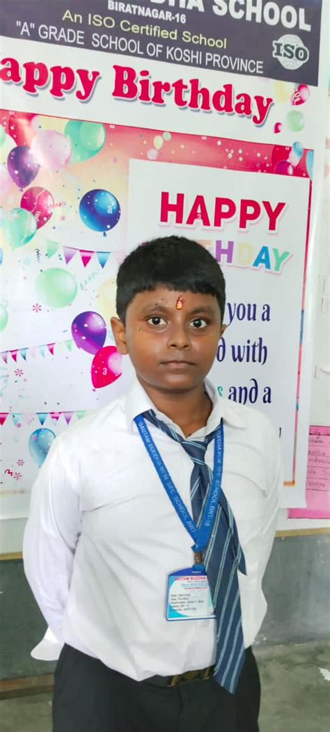 Happy Birthday Ansh Gautam Buddha Memorial Sec School