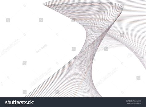 Shape Line Curve Abstract Geometric Background Stock Vector Royalty