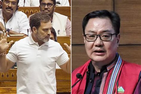 Nobody Can Expect To Escape Kiren Rijiju On Notice Against Rahul Gandhi