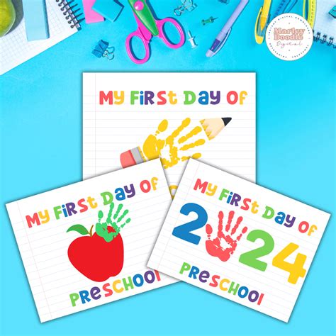 3 Free First Day Of School Handprint Art Activity Printables Marley
