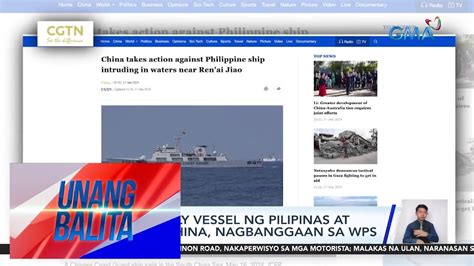 CCG Resupply Vessel Ng Pilipinas At Barko Ng China Nagbanggaan Sa