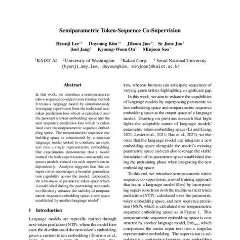 Semiparametric Token Sequence Co Supervision Acl Anthology