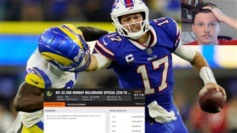 Monday Night Football Draftkings Millionaire Maker Youtube