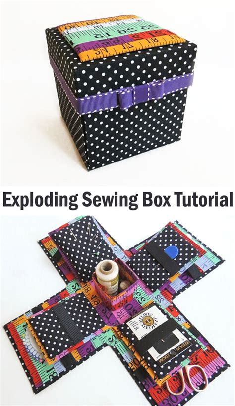 Exploding Sewing Box Tutorial ~ Free
