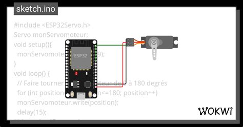 servomoteur wokwi esp32 stm32 arduino simulator