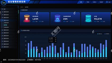 企业平台管理系统后台ui首页设计模板下载 其他设计素材下的网页素材设计模板 汇图网
