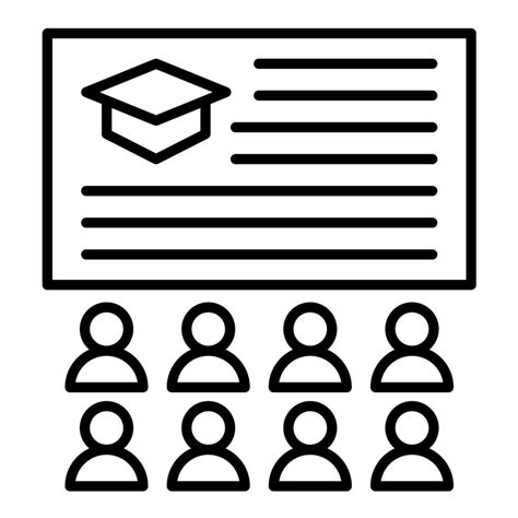 Class Line Icon 14640331 Vector Art At Vecteezy