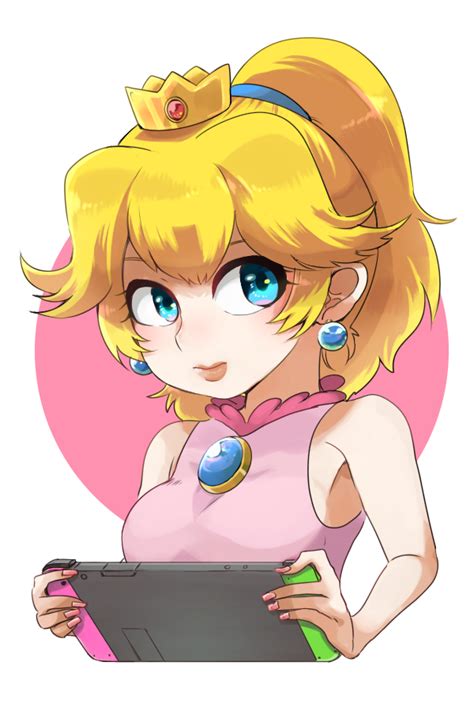 ピーチ姫 「スプラスコープコラボで232キル2デスする ウデマエxの姫 」ギンコのイラスト