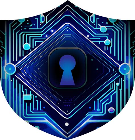 Moderno Tecnologia Escudo Cíber Segurança Recortar 26413506 Png