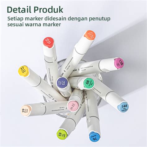 Jual Nusign Sketch Marker Spidol Sketsa Dual Tip 40 60 80 Warna Non