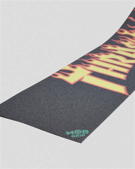Shop Mob Grip Thrasher Yellow And Orange Flame Grip Tape In Assorted