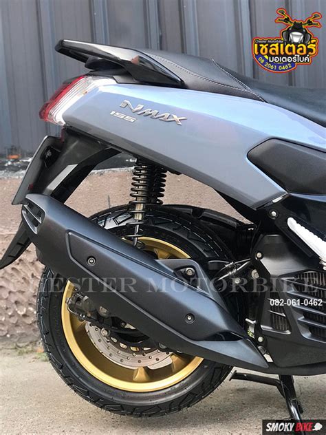 [มอเตอร์ไซค์มือสอง] Yamaha Nmax 155 รถจดทะเบียนปี 2019 สีเทาแลมโบ เครื