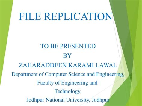 File Replication Ppt