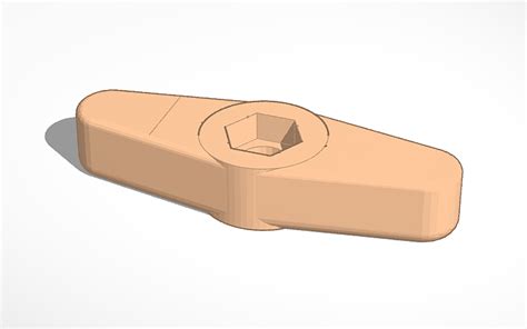 3d Design 10mm Wing Nut Tinkercad