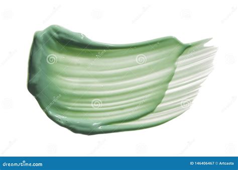 Creme Verde Cosm Tico Isolado No Fundo Branco Imagem De Stock Imagem
