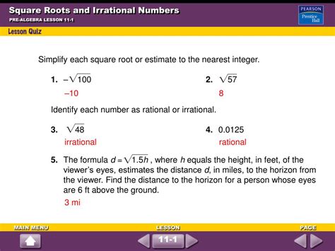 Ppt Square Roots And Irrational Numbers Powerpoint Presentation Free