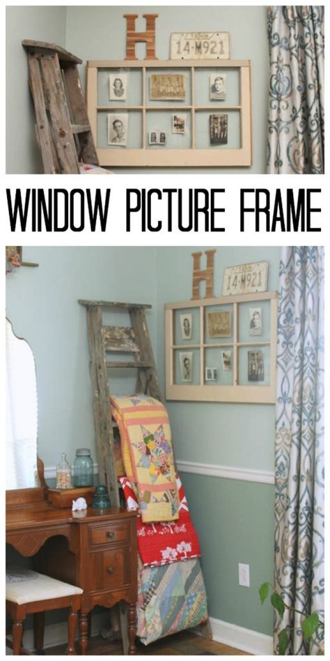 Make Your Own Window Picture Frame Angie Holden The Country Chic Cottage