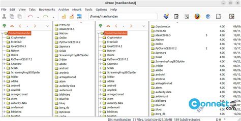 4pane File Manager Application For Linux