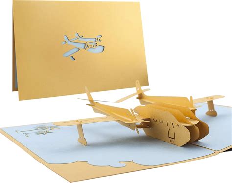 D Auguri Con Aereo Viaggio Buono Regalo Le Vacanze Vacanze Biglietto Di Auguri Pop Up T