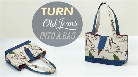 Turn Old Jeans Into A Bag Diy Bag From Jeans A Fun Way To Recycle