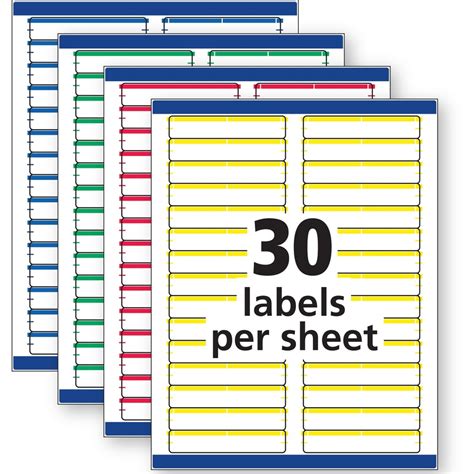 Avery Printable File Folder Labels