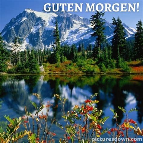 Wunderschönen Guten Morgen Bild See
