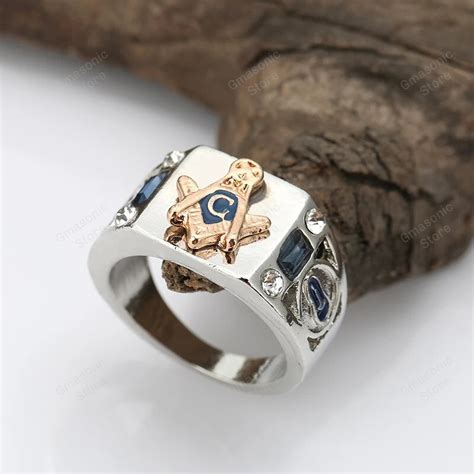 Gmasonic Storeshop The Masonic Blue Zircon Ring Elevate Your Style