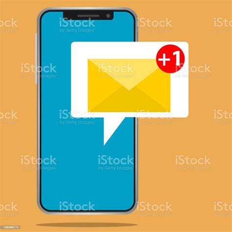 スマート フォンで着信メッセージは着信メッセージのアイコンとスクリーンのスマート フォンベクトルの図 Sendのベクターアート素材や画像を