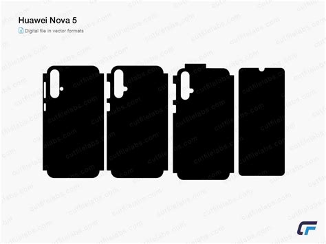 Huawei Nova 5 2019 Cut File Template Cutfilelabs
