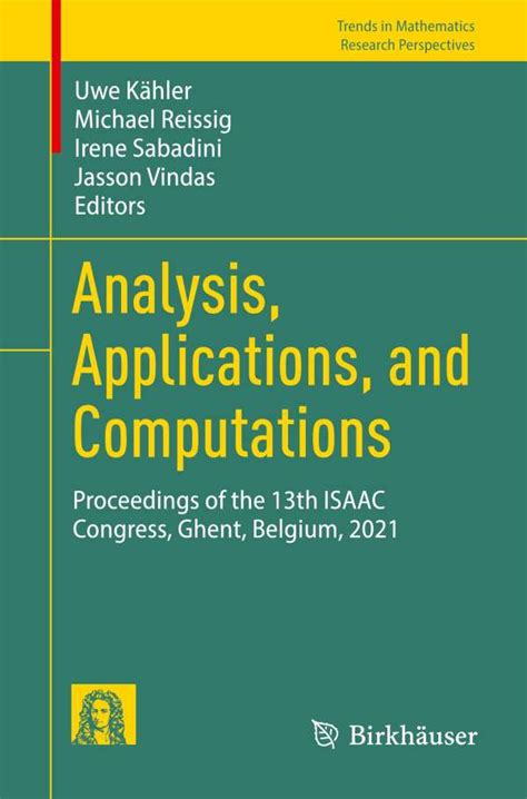 Analysis Applications And Computations Buch Jpc