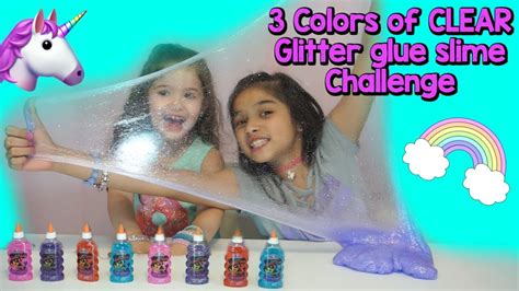 3 Colors Of Glue Slime Challenge Part 2 Youtube