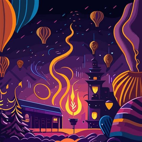 Premium Vector Glowing Vector Cheers New Years Joy
