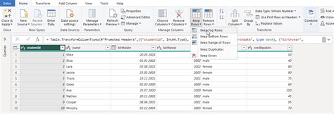 Power Bi Basic Filtering In Power Query
