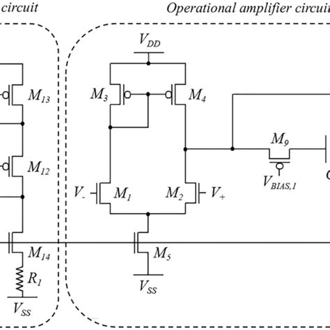 Schematic Of The OPAMP Circuit Investigated In This Work The Circuit Download Scientific