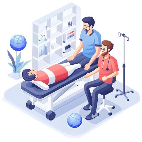 Physical Therapist Assisting Patient With Rehabilitation Exercises