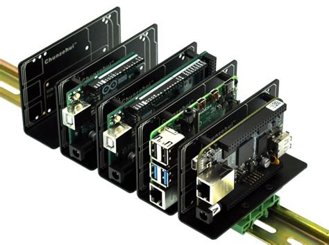 DIN Rail Mount Bracket For Raspberry Pi Arduino UNO MEGA BeagleBone Black