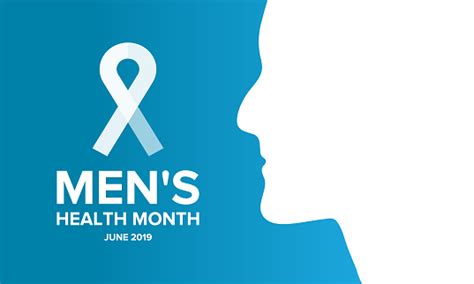 6 월에 국가 남자의 건강 달 건강 교육 프로그램 미국에서 매년 축 하 합니다 의료 개념입니다 관리 및 건강 포스터 카드 배너