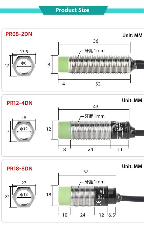 Autonics Proximity Switch Inductive Proximity Sensor Pr08 2dn 2dp Pr12