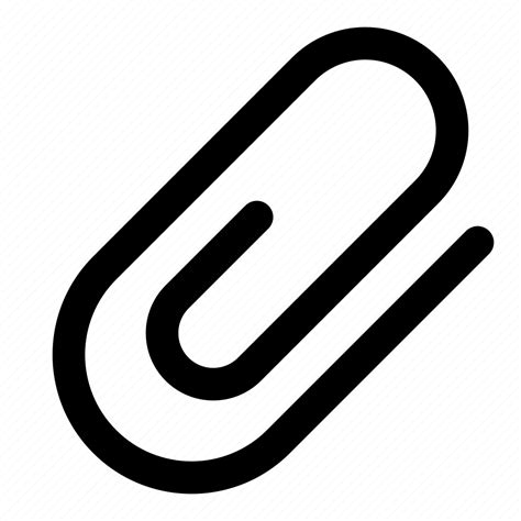 Paper Clip Attach Attachment Clips Office Material Icon