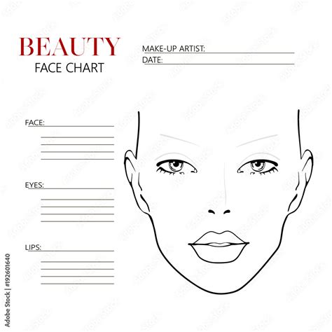 Blank Eye Makeup Chart Saubhaya Makeup