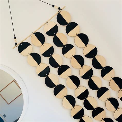 Extra Large Wall Hanging Black Wall Hanging Massive Wall Art Geo